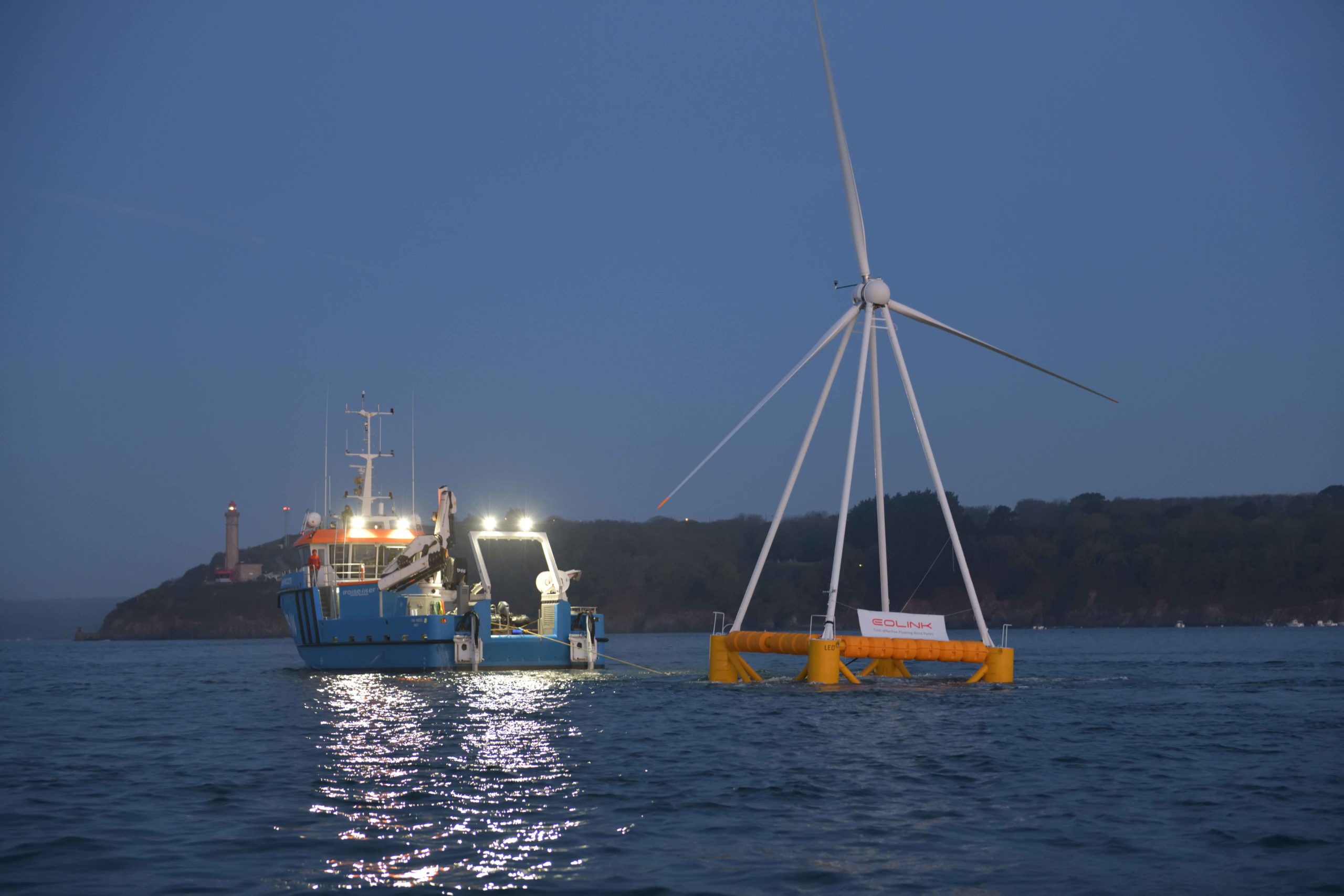 Eolink receives support from Ademe to install a floating wind turbine ...